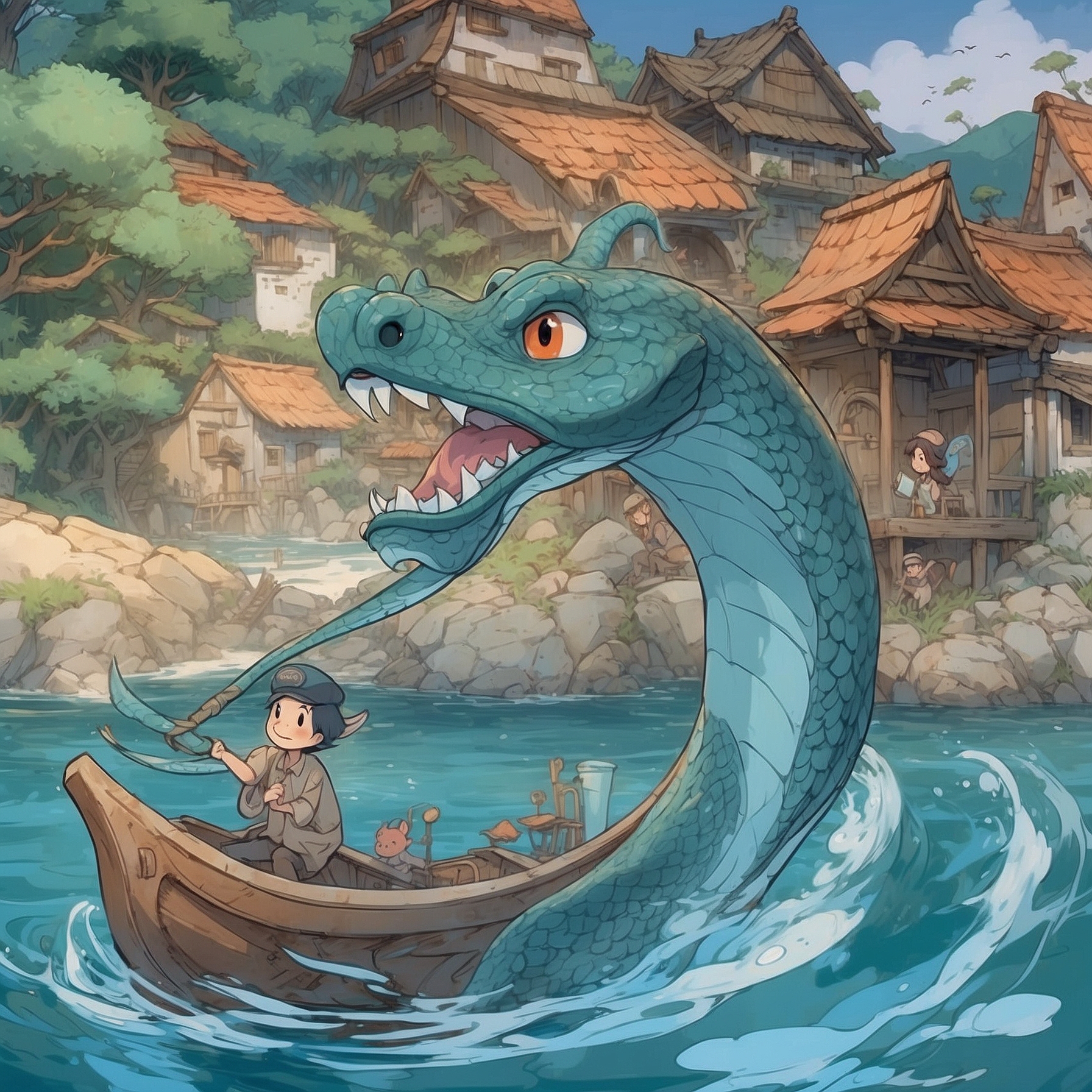 The Great Sea Serpent - ChildrenBedStories.com