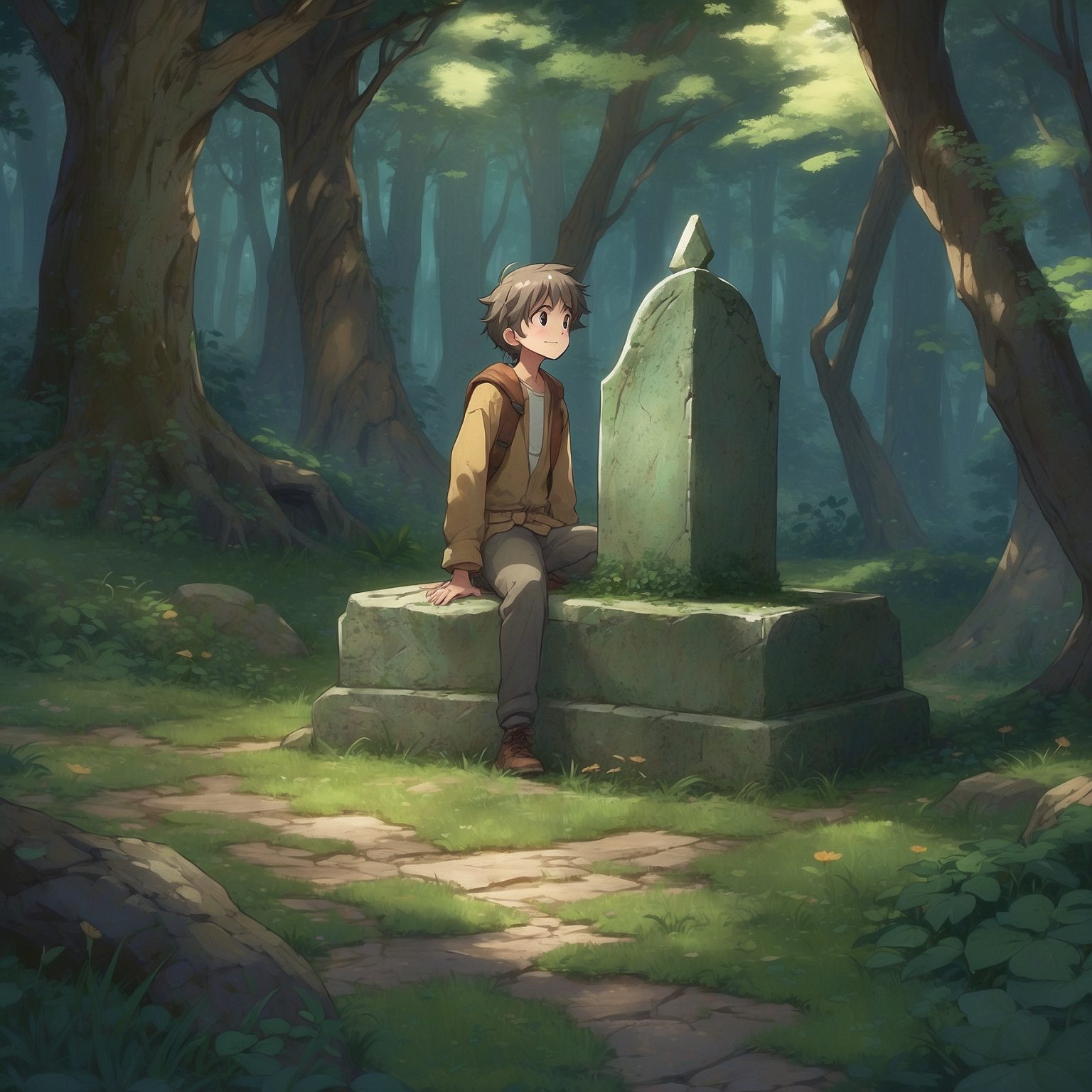 The Old Grave-Stone - ChildrenBedStories.com