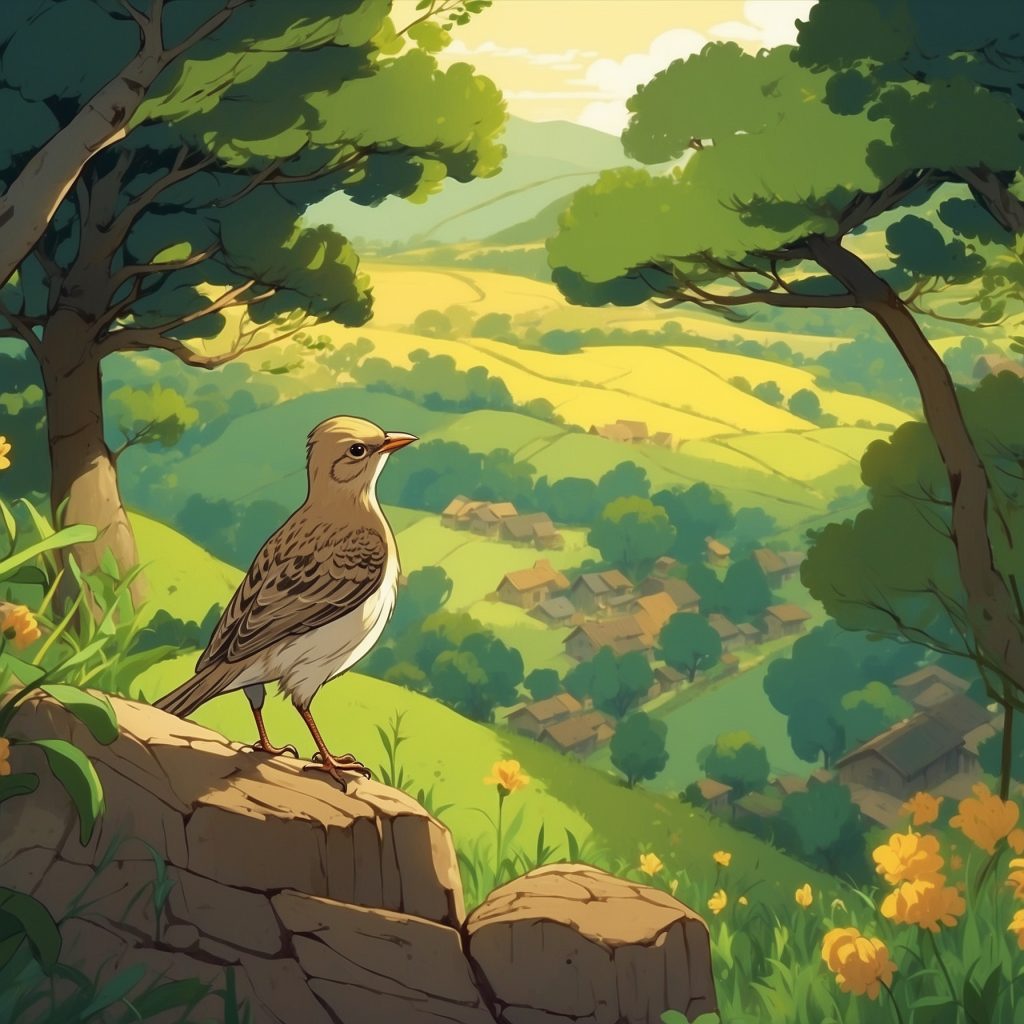The Singing, Soaring Lark - ChildrenBedStories.com