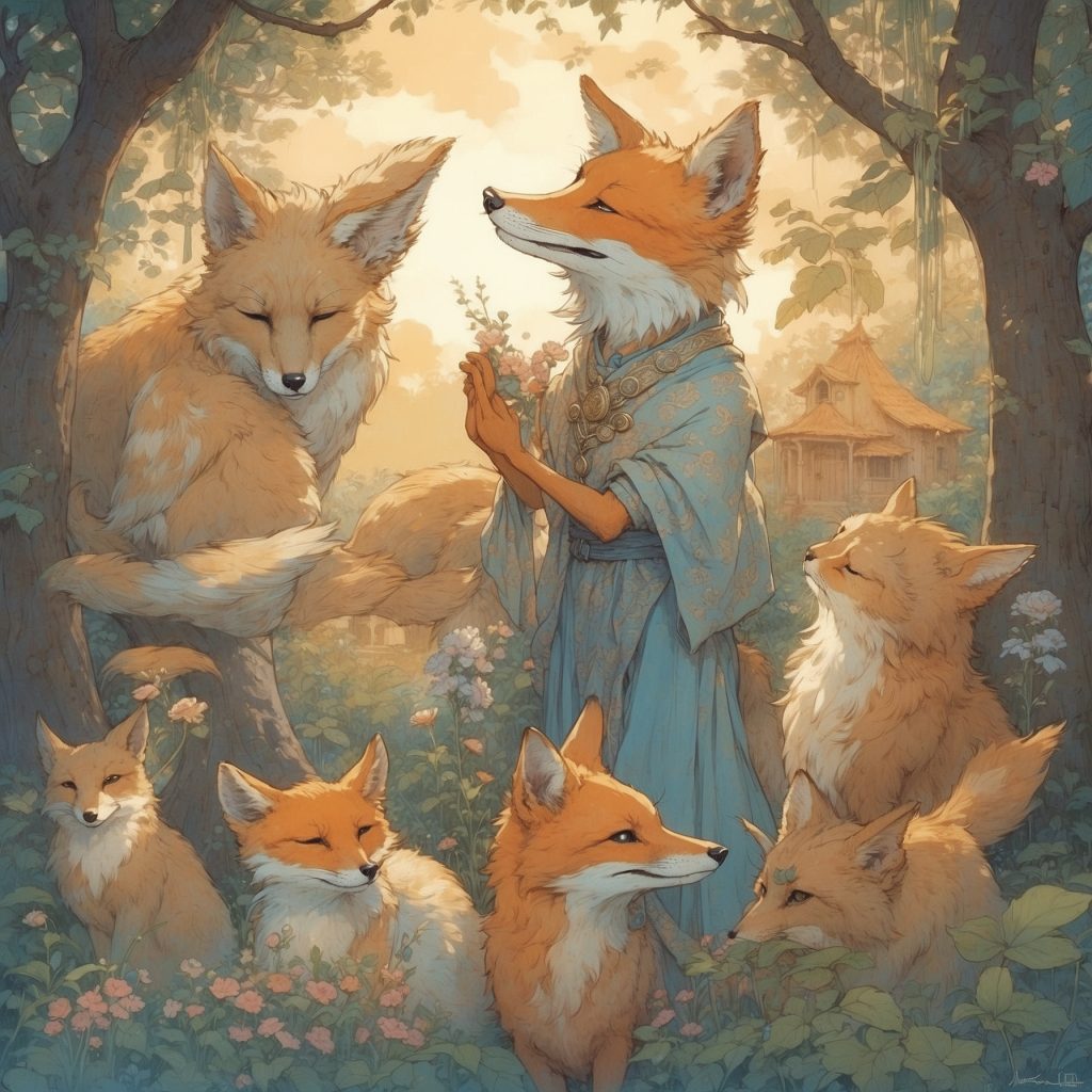 The Wedding Of Mrs. Fox - ChildrenBedStories.com
